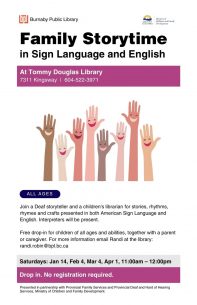 ASL Family Storytime @BPL | South Slope & BC School for the Deaf