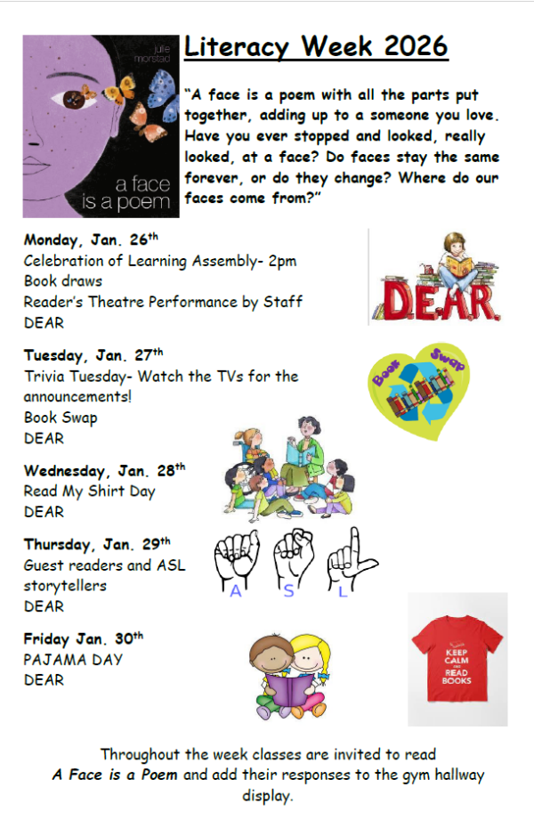 Literacy Week Jan 26-30 | South Slope & BC School for the Deaf